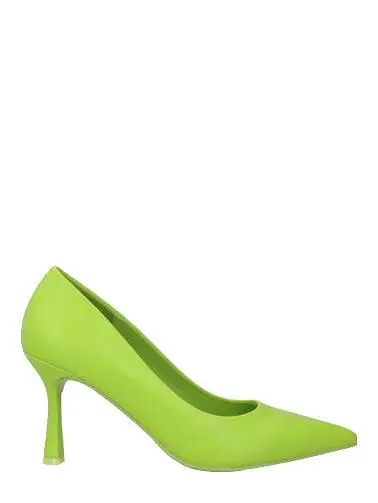TWINSET Pointed Toe Spool Heel Pumps - Green