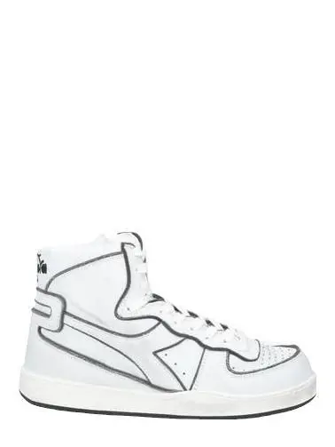 DIADORA HERITAGE Leather High-top Sneakers - White