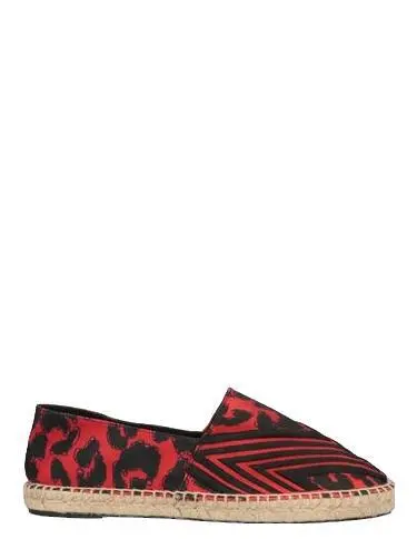 Maje Multicolor Canvas Espadrilles - Red