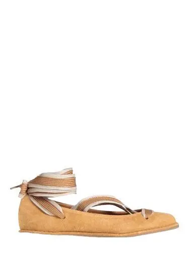 PALOMITAS BY PALOMA BARCELÓ Leather Ballet Flats - Beige