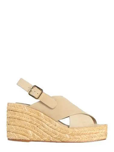 PALOMA BARCELO Espadrille Wedge Sandals - Beige