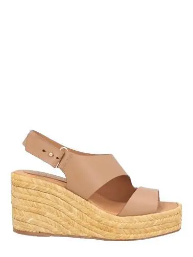 PALOMA BARCELO Slingback Wedge Sandals - Beige