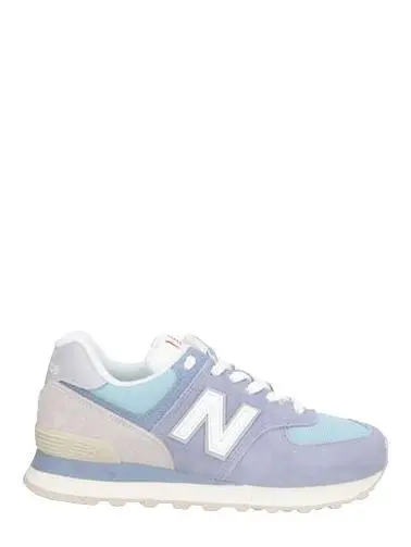 NEW BALANCE 574 Sneakers In Lilac Leather And Textile Fibers - Purple