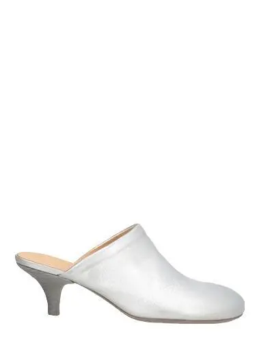 Marsèll Calfskin Mules & Clogs - Silver