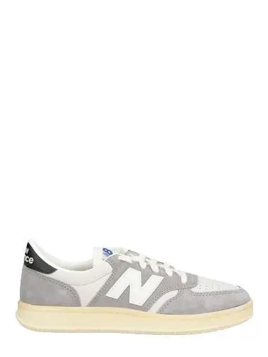 NEW BALANCE T500 Leather And Textile Sneakers - Grey