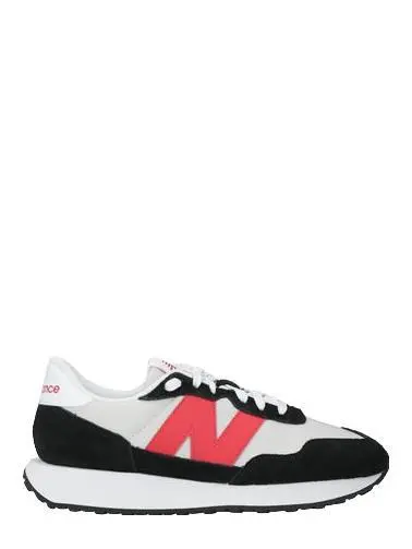 NEW BALANCE 237 Leather And Textile Sneakers - Black