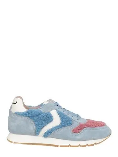 VOILE BLANCHE Sneakers In Light Leather - Blue