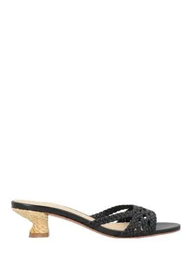 PALOMA BARCELO Leather Sandals - Black