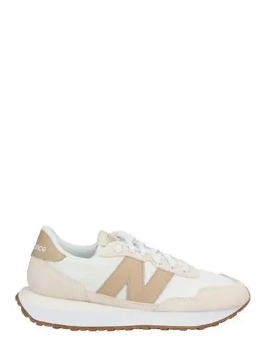 NEW BALANCE 237 Leather And Textile Sneakers - Beige