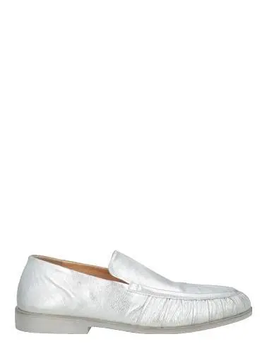 Marsèll Pebbled Leather Loafers - Silver