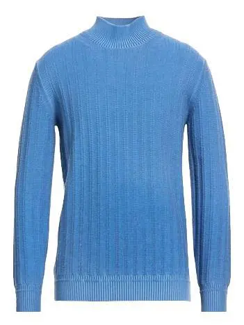 KANGRA Turtleneck Wool Sweater - Slate Blue