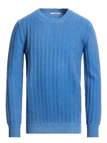 KANGRA Slate Wool Crewneck Sweater - Blue