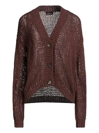 ROBERTO COLLINA Open-knit Cardigan - Brown