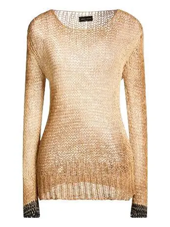 ROBERTO COLLINA Open-knit Cotton-nylon Sweater - Sand