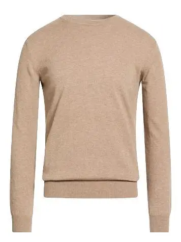BALLANTYNE Crewneck Mélange Sweater In Polyamide, Viscose, Wool, And Cashmere - Camel