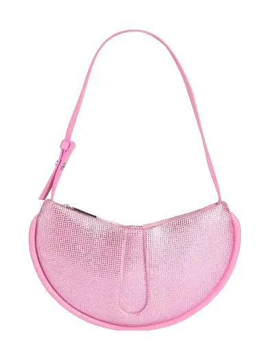 THEMOIRE Fuchsia Appliquéd Hobo Bag - Pink