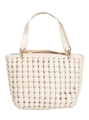 THEMOIRE Textile Fiber Handbag - White
