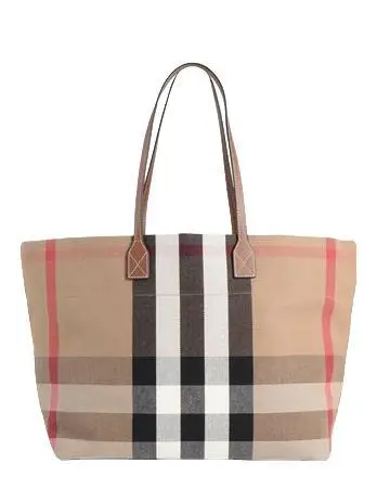 Burberry Organic Cotton Shoulder Bag - Beige