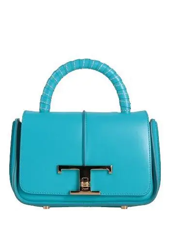TOD'S Leather Flap Bag - Blue