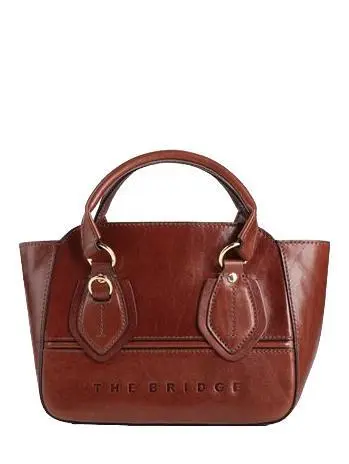 THE BRIDGE Leather Tote Handbag - Brown