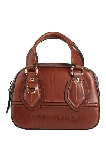THE BRIDGE Leather Bowler Bag - Brown