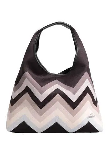 Missoni Signature Print Velvet Hobo Bag - Black