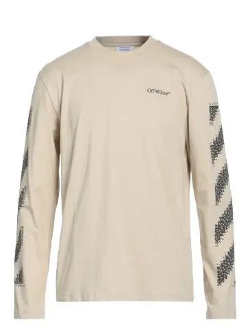 OFF-WHITE™ Off- T-shirt Size Cotton - Beige