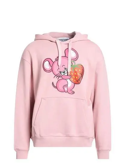 Moschino Cotton Hooded Sweatshirt - Pink