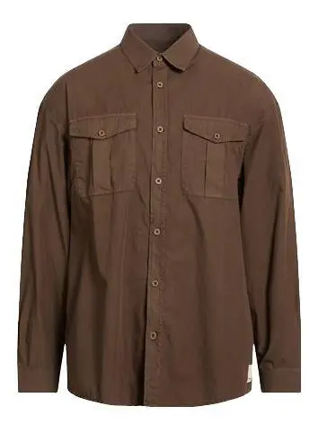 Emporio Armani Shirt Taupe Size Cotton - Brown