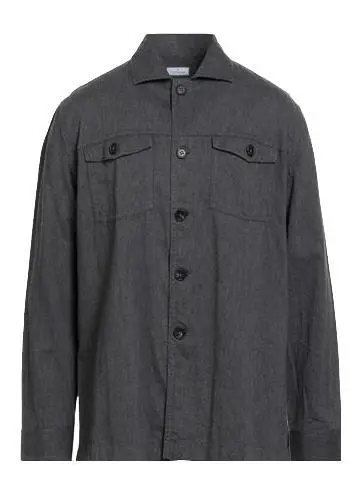 GIAMPAOLO Shirt Charcoal Size Cotton - Grey