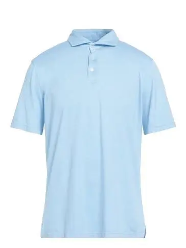 Fedeli Polo Shirt Antique Rose Size Organic Cotton - Blue