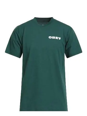 Obey T-shirt Dark Size Cotton - Green