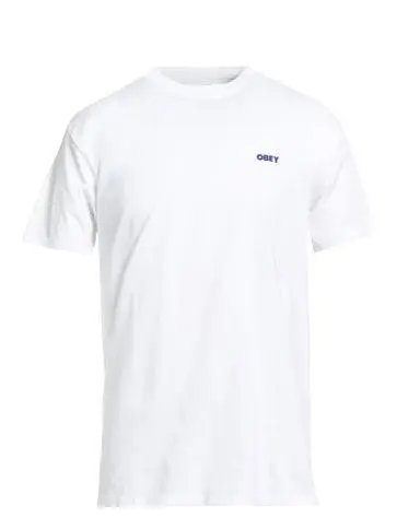 Obey T-shirt Size Cotton - White