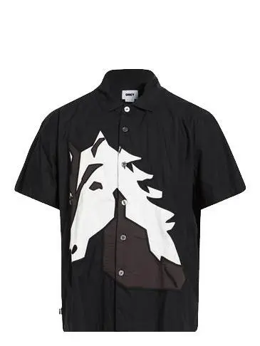 Obey Shirt Size Cotton - Black