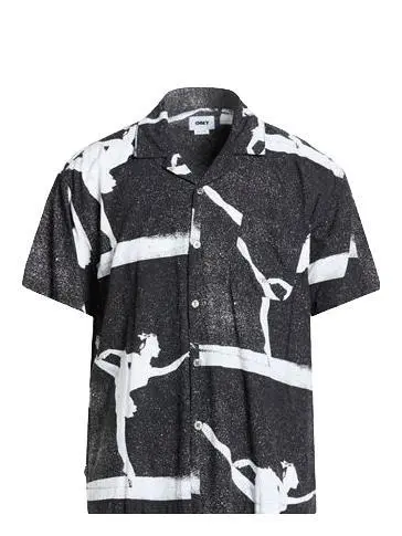 Obey Shirt Size Viscose - Black