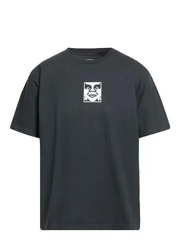 Obey T-shirt Charcoal Size Cotton - Grey