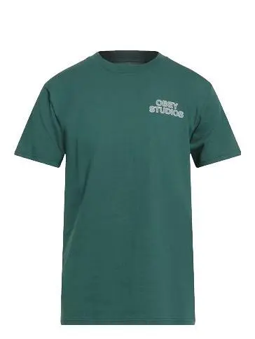 Obey T-shirt Dark Size Cotton - Green