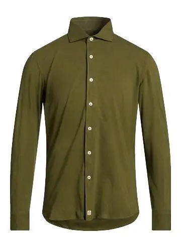 SONRISA Shirt Military Size Cotton, Elastane - Green