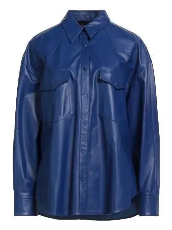 DONDUP Lambskin Overshirt - Blue