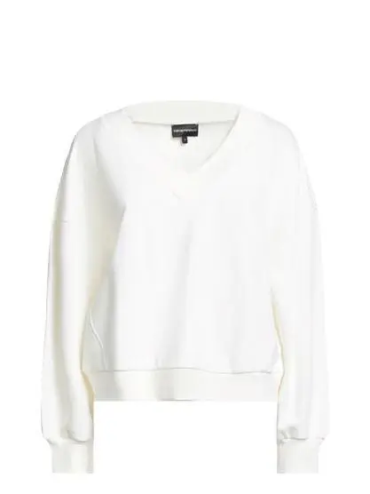 Emporio Armani Cotton-elastane Sweatshirt - Off White