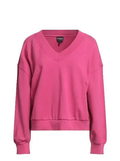 Emporio Armani Cotton-elastane Sweatshirt - Pink