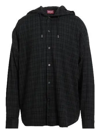 DIESEL Shirt Charcoal Size Cotton, Rayon - Grey