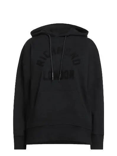 John Richmond Hooded Cotton Sweatshirt - Black