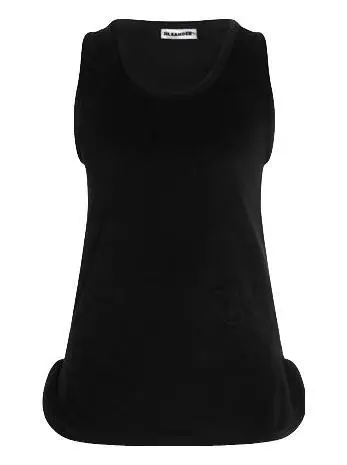 JIL SANDER Cotton And Polyester Tank Top - Black