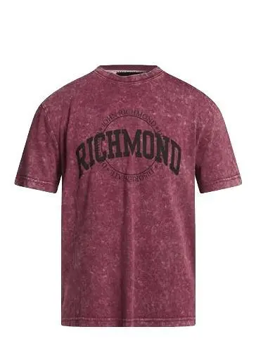 John Richmond T-shirt Burgundy Size Pima Cotton - Red