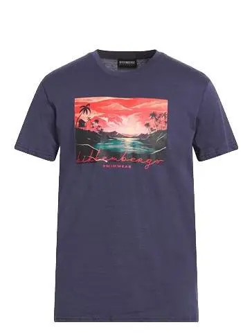 BIKKEMBERGS Beachwear T-shirt Size Cotton - Navy