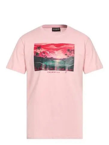 BIKKEMBERGS Beachwear T-shirt Size Cotton - Pink