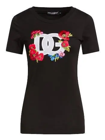 Dolce & Gabbana Printed Jersey T-shirt - Black