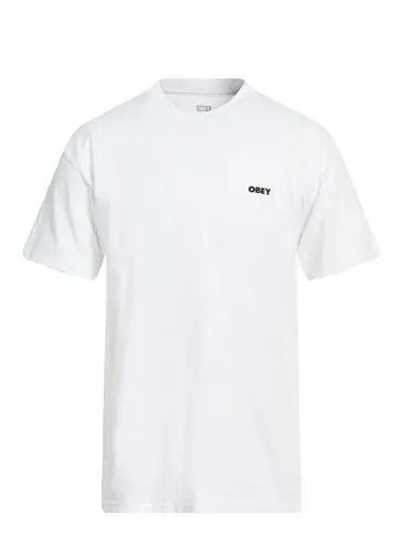Obey T-shirt Size Cotton - White