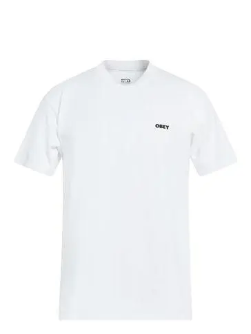 Obey T-shirt Size Cotton - White